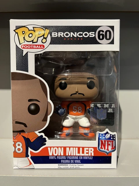 FUNKO POP! VON Miller Denver Broncos #60 New In Box Good Condition $20. ...