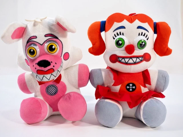 FIVE NIGHTS AT Freddy's FNAF Soft Plush Toy x2 - Funtime Foxy,Circus ...