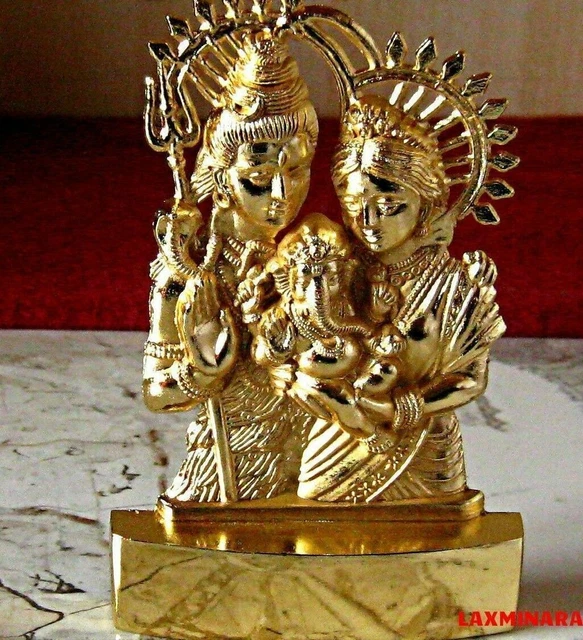STATUE SHIVA SHIV Parivar Ganesha Ganesh Ishwara Parvathi Sati Idol ...