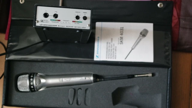 SENNHEISER MIKROFON MIKROPORT SKM 4031 mit Mikroport Receiver EM 1005 ...