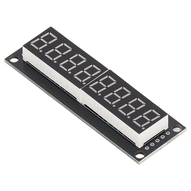 LED CLOCK DISPLAY Module 8 Bit 7 Segment LED Digital Display Tube Fore ...