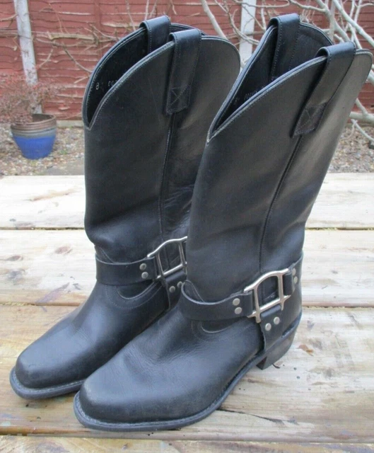 IAN HAROLD AUSTRALIA - Pull On Black Cowboy Style Boots - Size 8.5 Aus ...