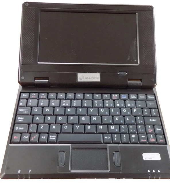 MINI NETBOOK (ALLFINE) 128 Mo 2 Go lecteur de carte pavé tactile sans ...