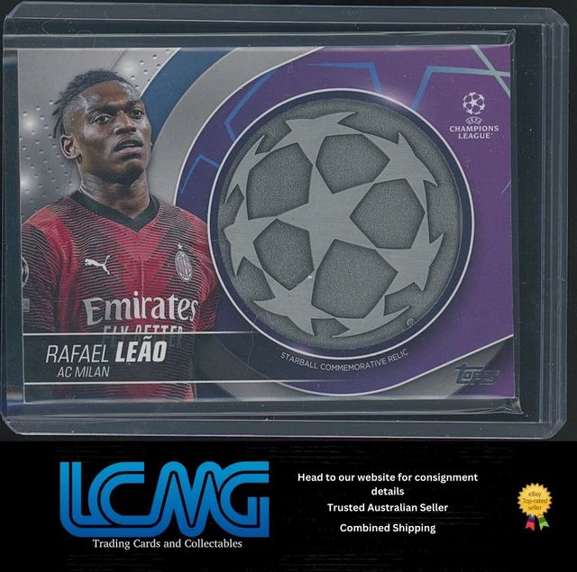 2023-24 TOPPS UEFA UCC Starball Relic Card - Rafael Leao - AC Milan EUR ...