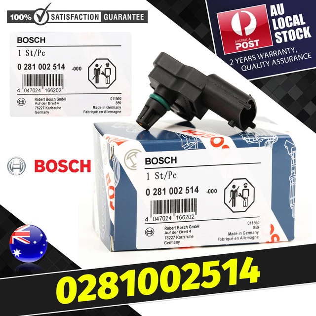 MAP SENSOR 0281002514 Sensor For Ford Falcon BA BF SY Turbo XR6 F6X AU ...