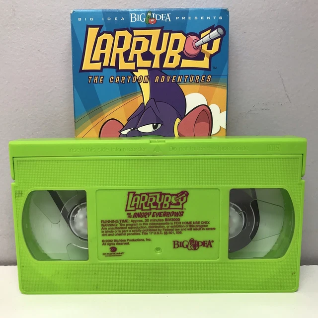 VEGGIETALES VHS VIDEO Tape LarryBoy Cartoon Adventures Angry Eyebrows ...