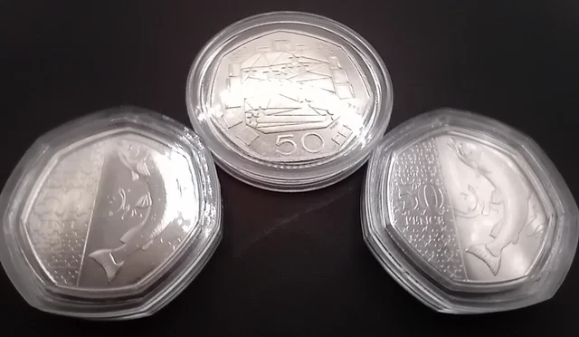 2023 ATLANTIC SALMON 50p With Privy ,2024 Without Privy , 50p 1992,1993 £120.00 - PicClick UK