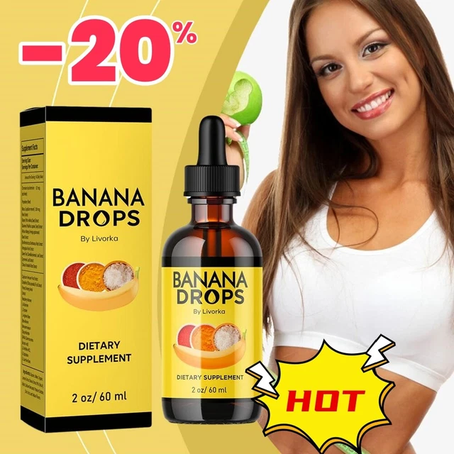 BANANA DROPS SUPPLEMENT Extract Liquid - 60ml Burn Drops for Men & Women New £4.44 - PicClick UK