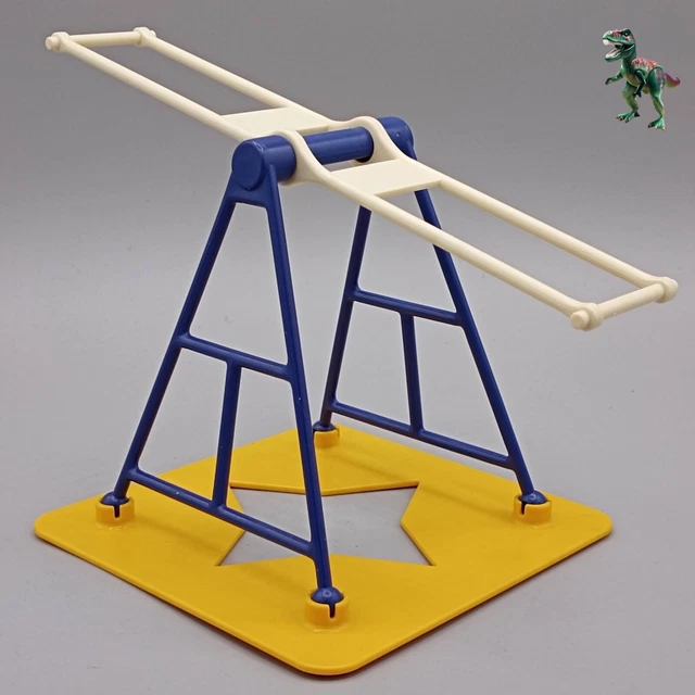 PLAYMOBIL-BALANÇOIRE-BLEU-JAUNE-BALANCIN-CIRQUE-SINGES-CHIMPANZÉ ...