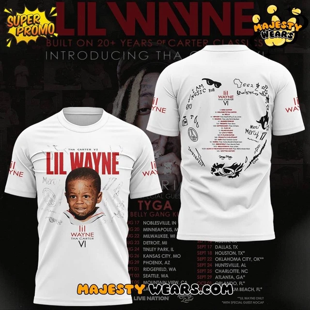LIL WAYNE THA Carter VI Tour 2025 Special Tee £18.62 - PicClick UK