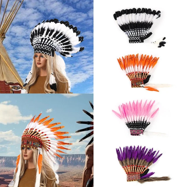 AMERICAN CHIEF INDIAN Hat Native American Indian Headwear £22.26 ...