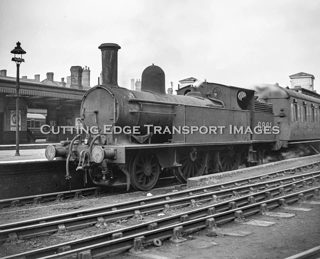6 X 6 Railway Negative: ex-LNWR 6661 at Walsall 08/03/1948 MN10186/345 ...