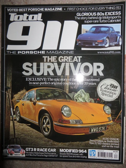 TOTAL 911 PORSCHE Magazine. Iss 87. GT3 R Race Car, Modified 964, 2.7 ...