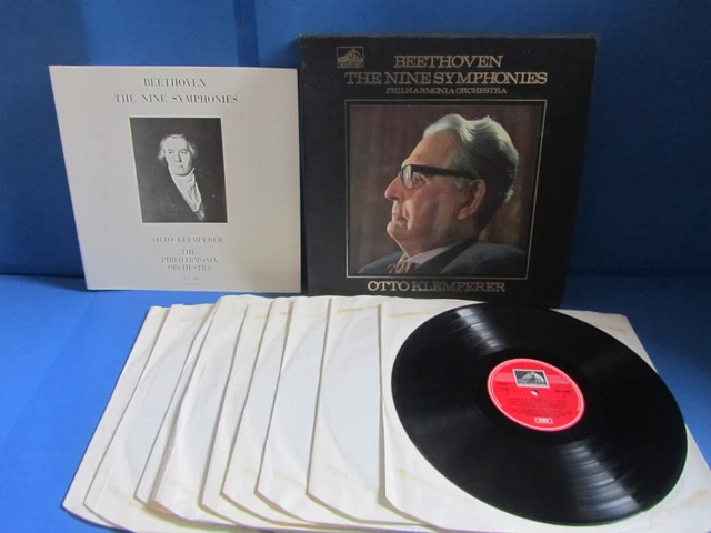 BEETHOVEN THE NINE Symphonies Vinyl Box Set Klemperer Sls 788/9 (9 Lp ...