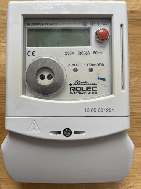 ROLEC SMART CARD Meter 63A 230V £60.00 - PicClick UK