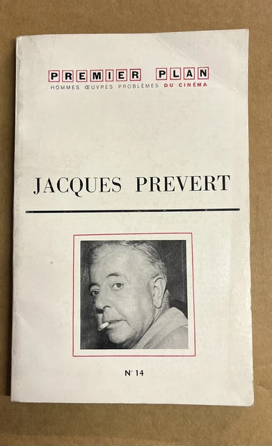 JACQUES PRÉVERT, PREMIER Plan cinéma n°14, éd. 1960. EUR 6,95 - PicClick FR