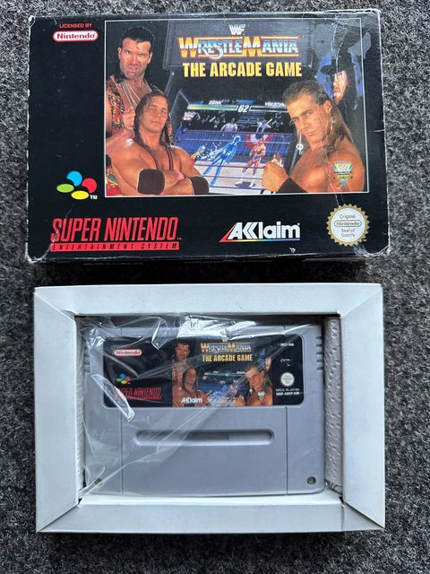SNES WWF WRESTLEMANIA The Arcade Game in OVP Super Nintendo PAL Spiel Game EUR 69,95 - PicClick DE