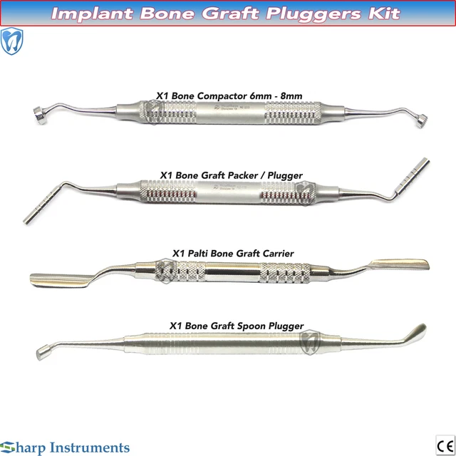 SURGICAL IMPLANT BONE Grafting Plugger Compactor Bone-Graft-Carrier ...