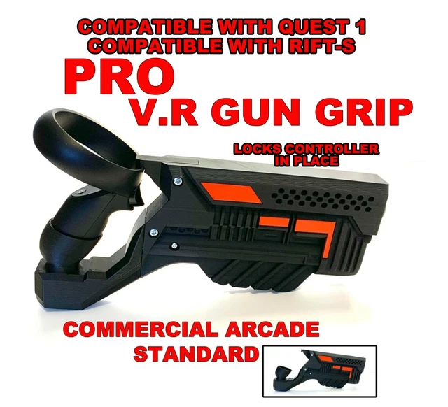 VR GUN BLASTER Pistol Grip Pro fits Oculus Quest 1 + fits rift-s ...
