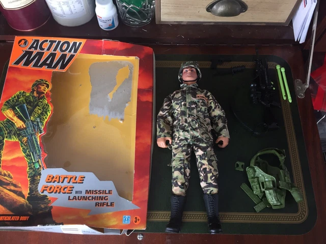 ACTION MAN BATTLE Force Vintage 90s MAM With Box £15.00 - PicClick UK