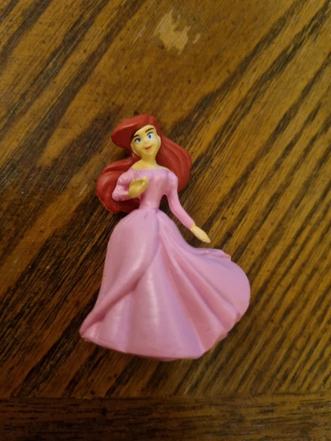 MINI DISNEY PRINCESS Ariel The Little Mermaid Pink Dress Cake Topper ...