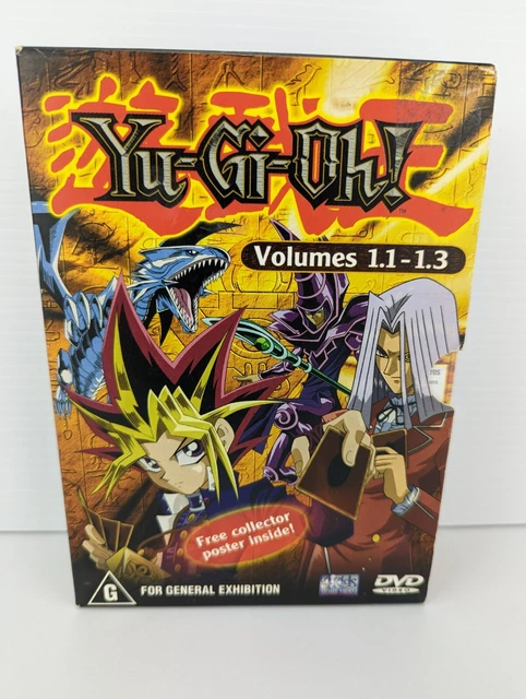 YU-GI-OH DVD VOLUME 1-3 1.1 -1.6 Region 4 VGC Box Set T4 $15.00 - PicClick AU