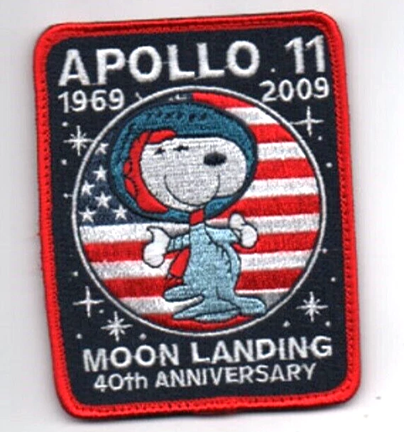 NASA APOLLO-11ARMSTRONG MOON LANDING 1969-2009 40th-ANNIVERSARY Snoopy PATCH $32.92 - PicClick AU