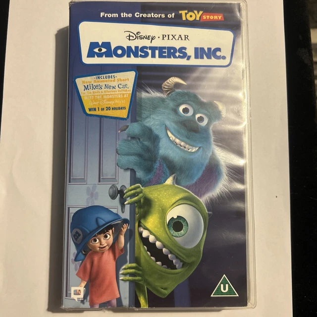 MONSTERS INC, DISNEY, Pixar, PAL VHS Video Tape, 2001, Vintage, VGC, U ...
