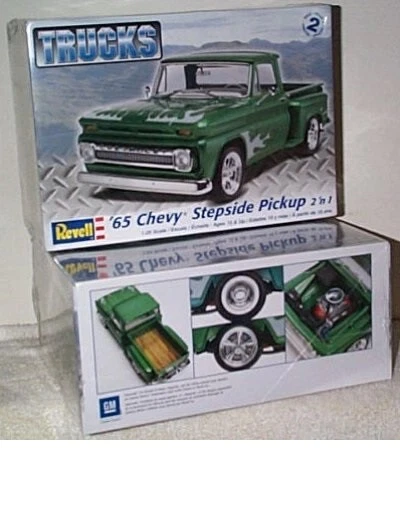 REVELL 7210 1:24TH scale 65 Chevy Stepside pickup truck 2n1 kit stock ...