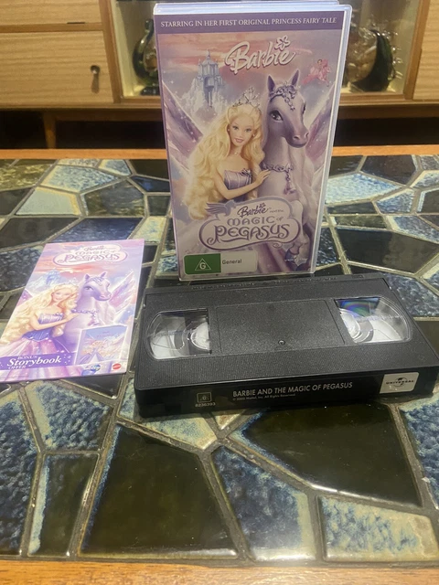 BARBIE AND THE MAGIC OF PEGASUS 2005 Vintage Video VHS Tape Barbie ...