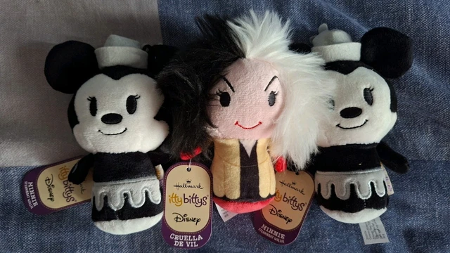 HALLMARK ITTYBITTYS 'CRUELLA de Vil & Steamboat Willie Minnie Mouse ...