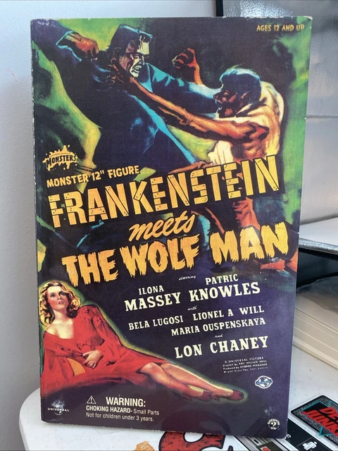 SIDESHOW UNIVERSAL MONSTERS 12'' Frankenstein Meets the Wolfman Figure ...