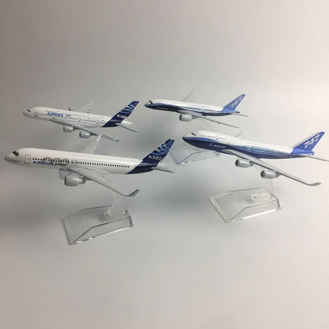 A380 AIRBUS BOEING 747 Airplane Model Diecast Model Metal 1:400 Toy ...