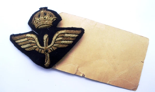 SWEDEN OFFICER CAP badge working Model m/51 air force pilot 1957 ...