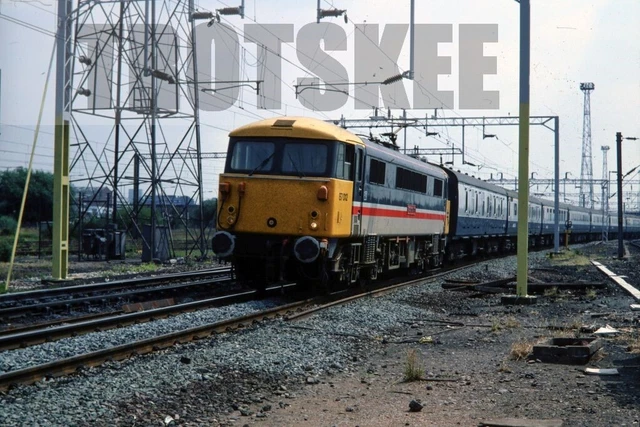 35MM SLIDE BR British Rail Electric Loco Class 87 87012 Bescot 1984 ...