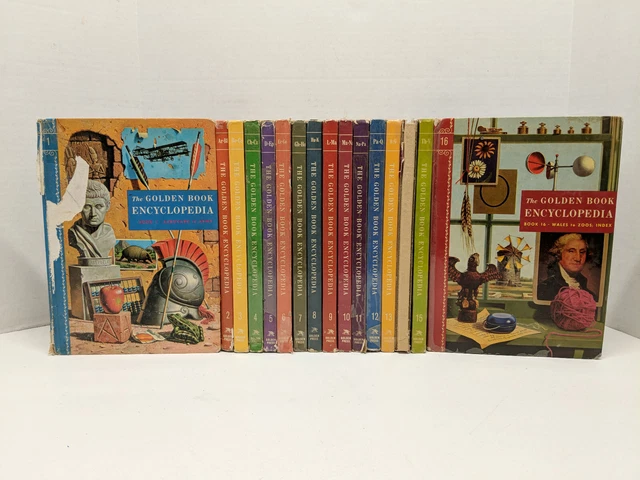 VINTAGE THE GOLDEN Book Encyclopedia, 1960 -1961 Volumes 1 - 16 ...