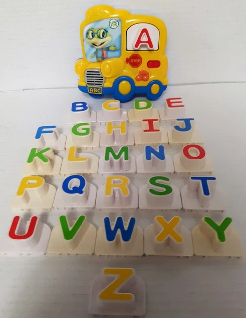 LEAP FROG FRIDGE Phonics School Bus Complete w/All 26 Letters of the ...