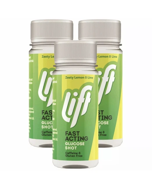 GLUCOJUICE LIFT ZESTY Lemon & Lime Fast-Acting Glucose 60ml - 3 Pack £8 ...