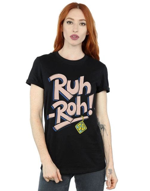 SCOOBY DOO FEMME Ruh-Roh Dog Tag Petit Ami Fit T-Shirt EUR 26,39 ...