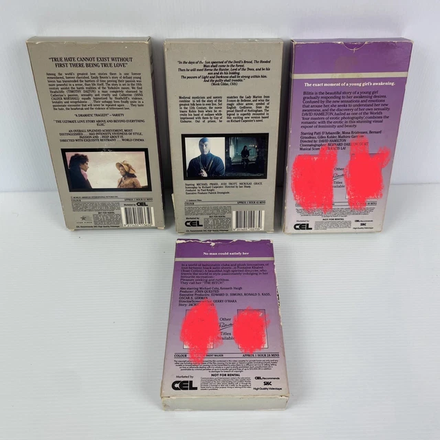 CEL VHS & BETA Tapes Bundle 3 VHS 1 Betamax TESTED & Working Free ...