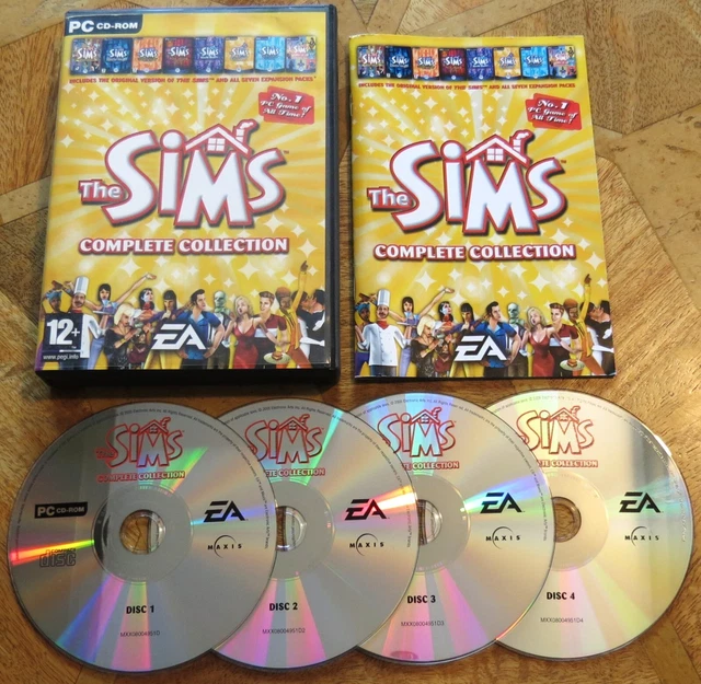 THE SIMS COMPLETE Collection (Pc Cd-Rom, 2005) (Fully Complete Inc ...