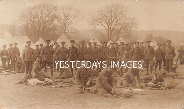 WW1 ROYAL FUSILIERS Laying Out Field Kit Large Group Military ...