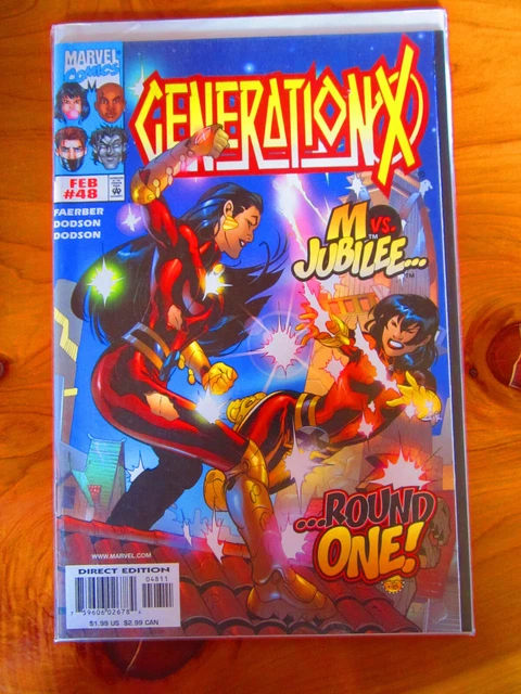 COMIC BOOK GENERATION X Marvel Vol. 1 No. 48 February 1999 Great ...