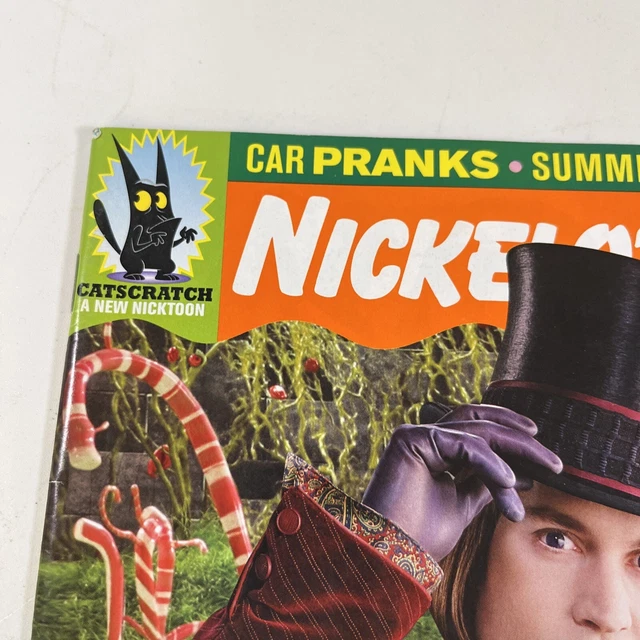 NICKELODEON MAGAZINE AUGUST 2005 Willy Wonka Chocolate Factory Johnny ...
