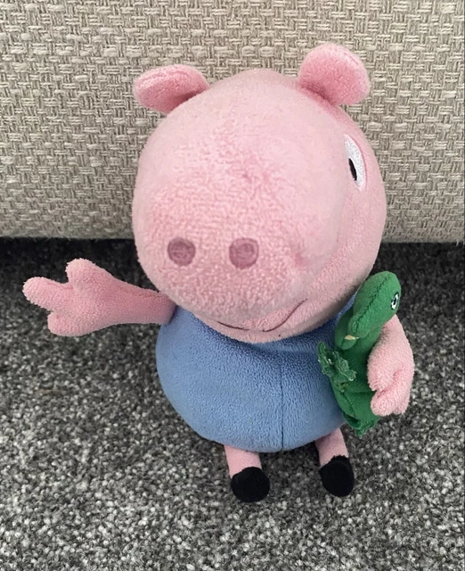 PEPPA PIG GEORGE With Green Mr Dinosaur Plush Soft Toy TY Beanie Baby ...