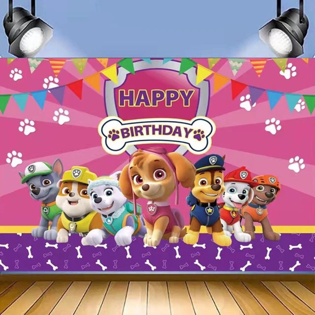 PAW PATROL BACKDROP Banner Paw Patrol Photo Background Props Birthday ...