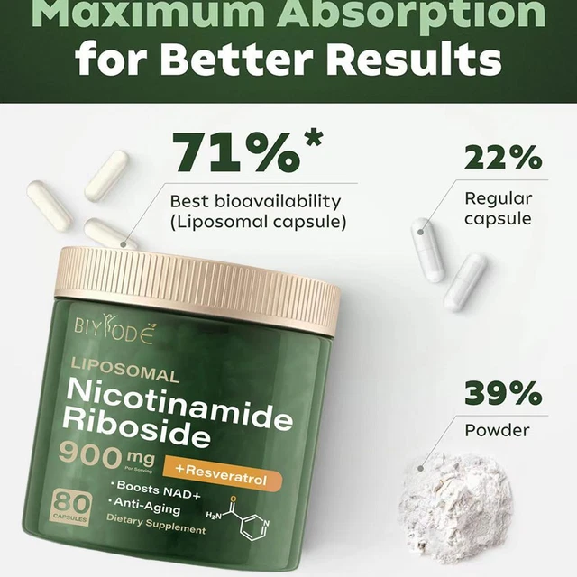 NICOTINAMIDE RIBOSIDE Anti Aging Cellular Energy Support - NAD+ ...