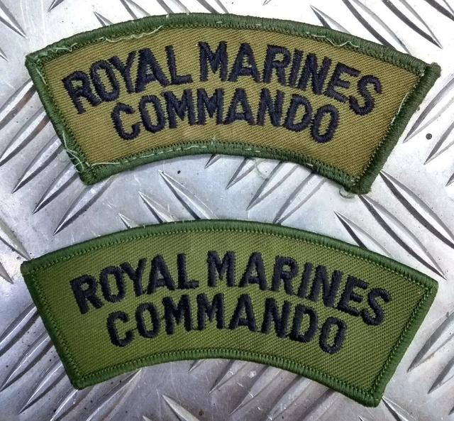 GENUINE BRITISH NAVAL Issue ROYAL MARINES COMMANDO Shoulder Patch - New ...