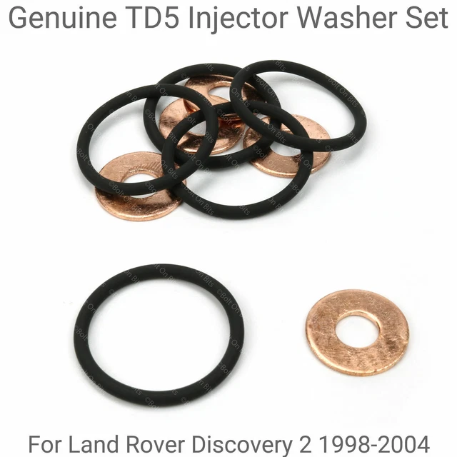 GENUINE TD5 FUEL Injector Washer Kit For Land Rover Discovery 2 1998 ...