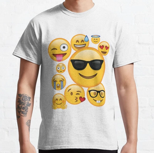 EMOJI PACK COMBOT-SHIRT Emoticon Smily Face Tshirt Classic T-Shirt £6. ...